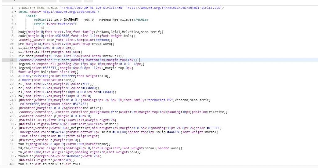 .NET Core api部署在IIS上405-Method Not Allowed – 清风亦平凡