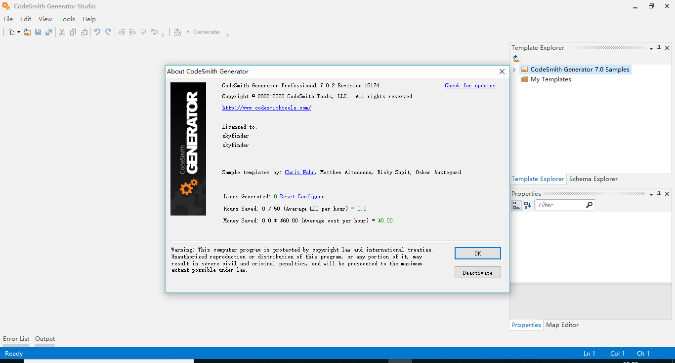 CodeSmith 7系列安装 – 清风亦平凡