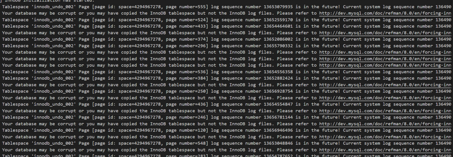MYSQL InnoDB引擎日志表损坏修复 – 清风亦平凡